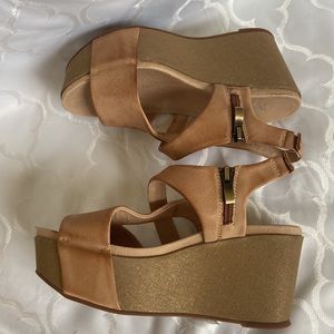 Antelope | Shoes | Antelope Leather Wedge Sandals | Poshmark